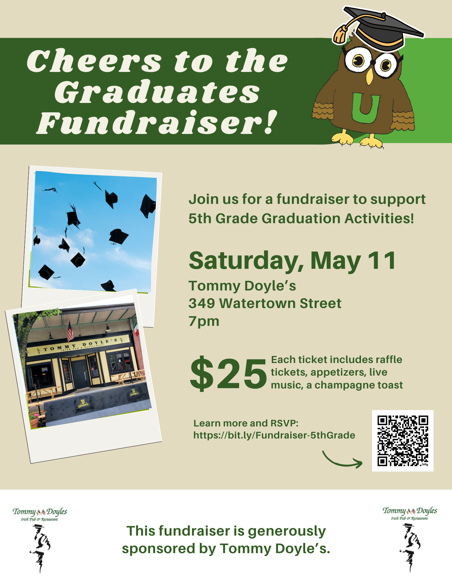Cheers to the Graduates - 5th Grade Fundraiser • Underwood School PTO